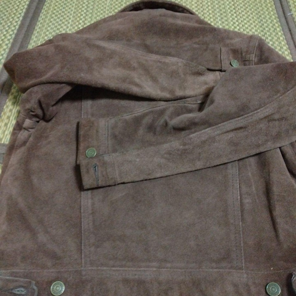 SCHOTT Snap Button Jacket Size 40 Medium Brown Suede USA Authentic | eBay