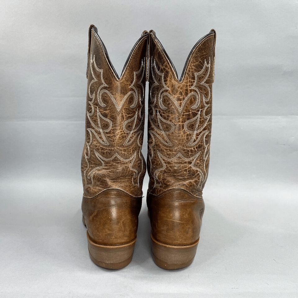 Double H Boots Men's Size 11EE Gel Ice Brown Leather Western Cowboy ...