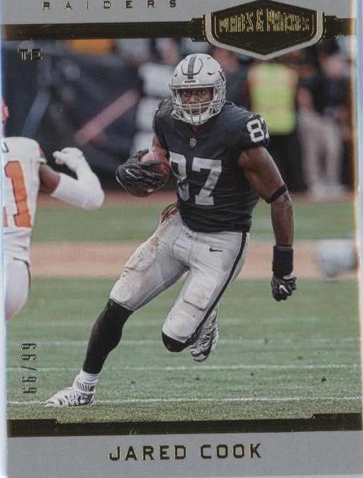 2018 Panini Plates & Patches - Jared Cook #155 /99 for sale online | eBay