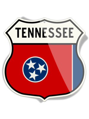 State Flag of Tennessee - Shield Shape - Aluminum Sign | eBay