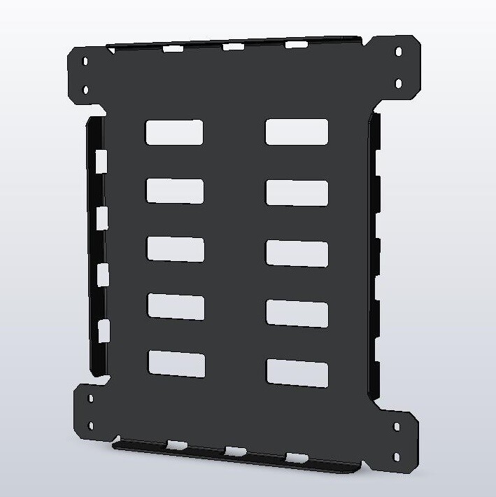 Jerry Can Cargo Mount Plate Jeep 4x4 campervan fuel and water storage ...