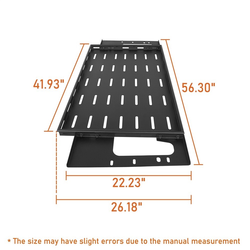 Rear Cargo Rack Basket Storage Shelf Trunk Fit 2021-2025 Ford Bronco 4 ...