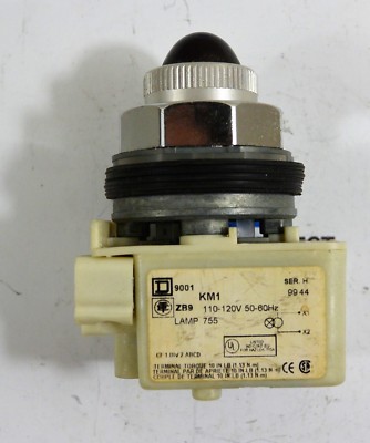 9001KM1 SQUARE D PILOT Indicator Light 9001 KM1 ser H Used | eBay