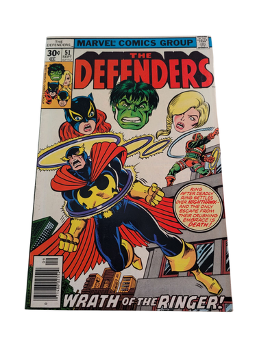 THE DEFENDERS #51 Bronze Age MARVEL The Hulk Appearance, The Ringer 6.0 ...
