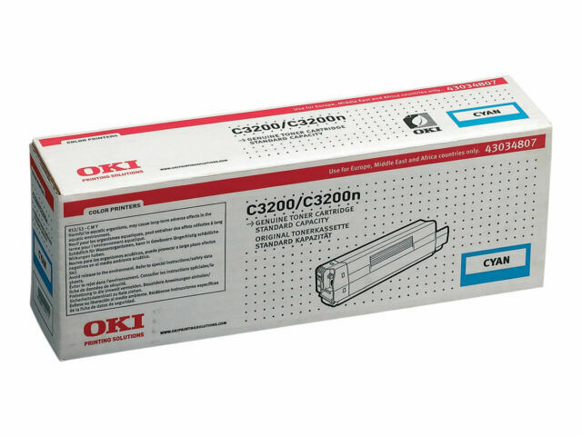 OKI C3200 43034807 Cyan Toner Standard Capacity Original online kaufen | eBay