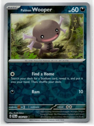 Pokemon Paldea Evolved Reverse Holo 128/193 Paldean Wooper | eBay