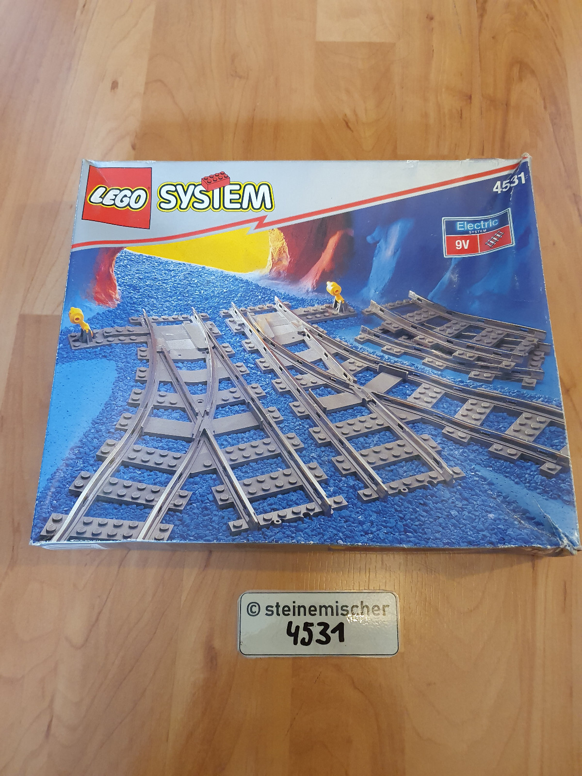 LEGO 4531 - 9V Eisenbahn Weichen Manual Points Switch Tracks Rails OVP ...