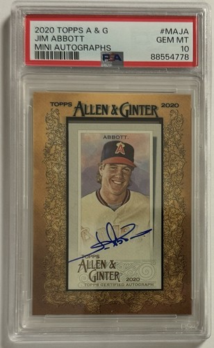 2020 Topps Allen & Ginter's - Mini Baseball Autographs #MA-JA Jim ...