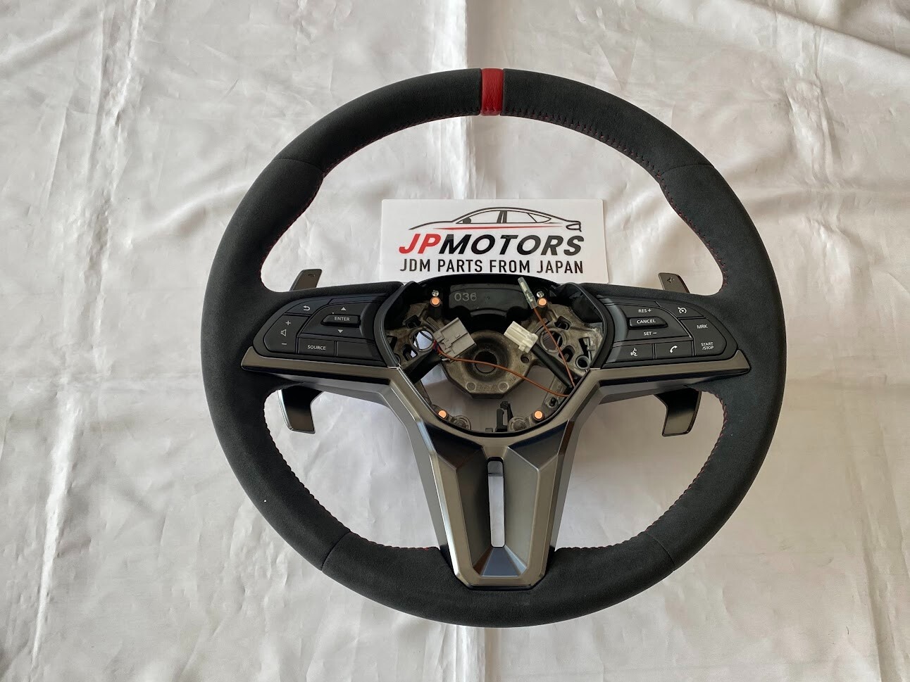 NISSAN Genuine Alcantara Steering Wheel OEM JDM for R35 GT-R NISMO 2017 ...