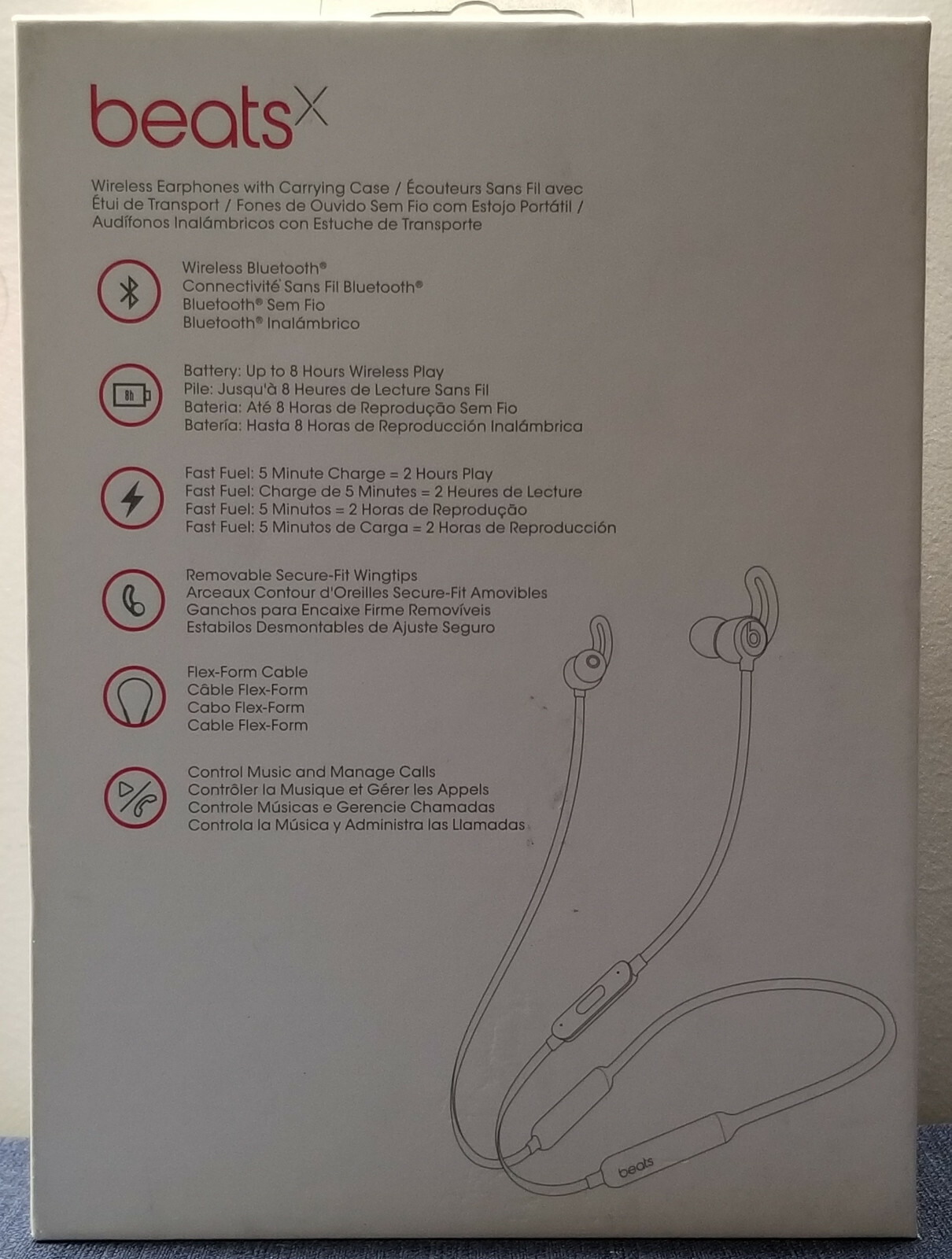 Salvage Beats by Dr. Dre BeatsX In-Ear Wireless Headphones -White (D ...