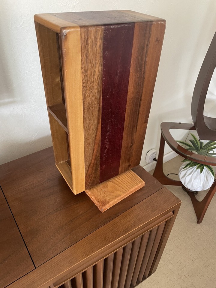 Vintage Solid Wood CD Case Holder Storage Rack 10” X 18” X 6” | eBay