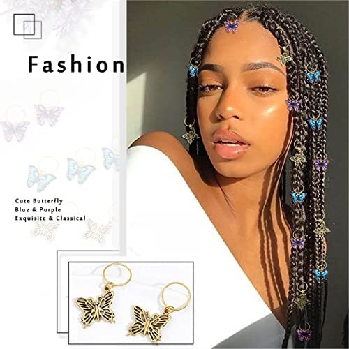 Loc Jewelry Hair Gold Charms Braids Jewels Clips Locs Dreadlock Hair ...