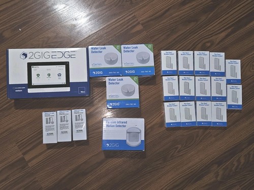 SEALED Large 2 GIG Edge 22pc Home Security Alarm System Touchscreen ...