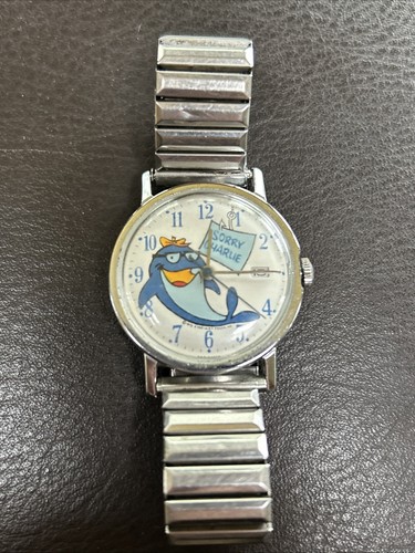 🐟1973 Charlie Tuna Self Wind Watch With Date #25 Timex “Sorry Charlie ...
