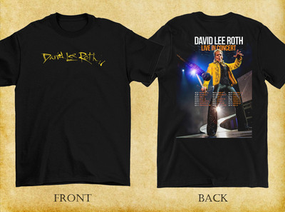 2 Sides David Lee Roth 2025 lIVE iN cONCERT Shirt Unisex S-2345XL ...