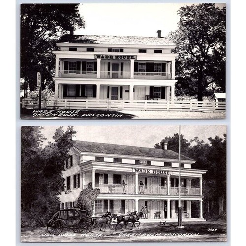 Old Wade House Historic Site Greenbush Wisconsin L L Cook Co RPPC ...