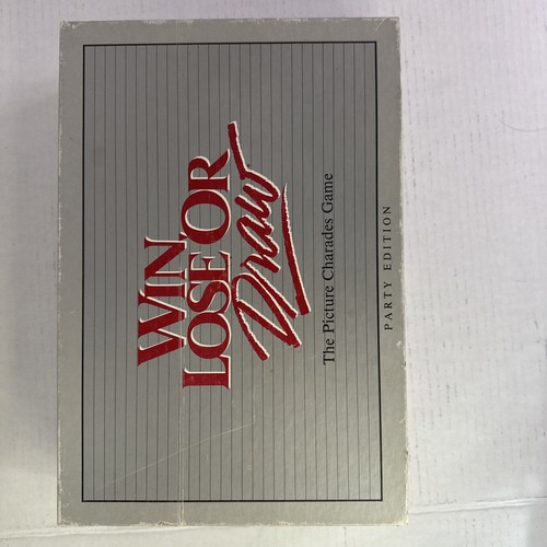 Vintage Win Lose or Draw Party Edition 1988 Charades Game Free Shipping ...