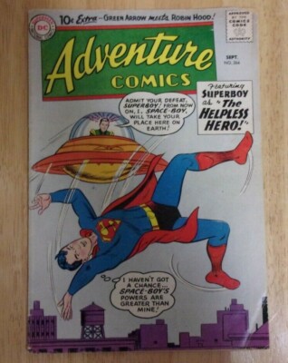 ADVENTURE COMICS #264 SOLID CLEAN VG+ 1959 SUPERBOY,AQUAMAN+GREEN ARROW ...