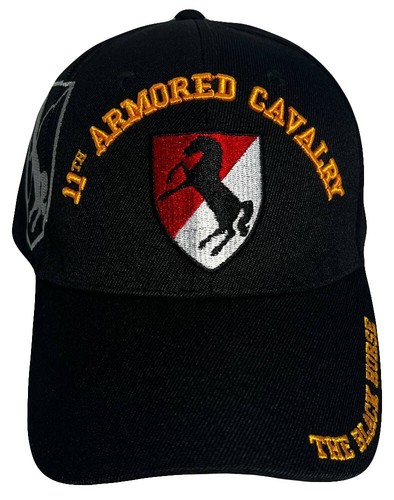11th ACR Baseball Cap Armored Cavalry Regiment Hat Black Horse Emblem ...