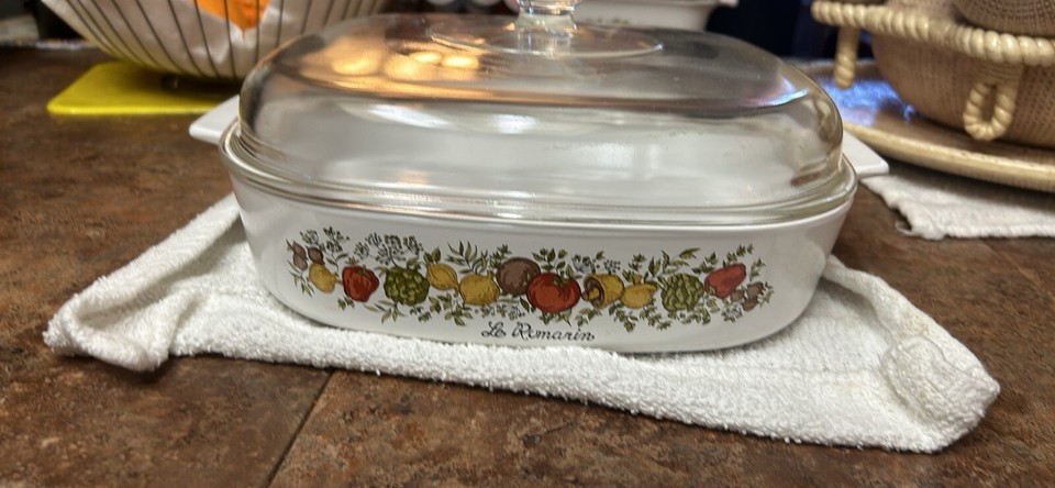 RARE VINT CORNING WARE SPICE OF LIFE Le ROMARIN A-10-B CASSEROLE | eBay