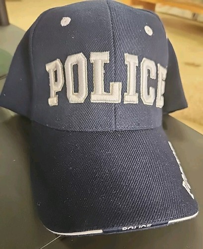 Police Baseball Hat Blue White Official Costume Men In Blue | eBay UK
