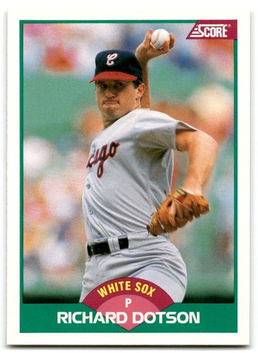 1989 Score Rookie & Traded Richard Dotson Chicago White Sox #80T | eBay