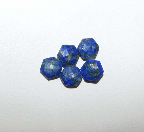 Natural Lapis Lazuli Hexagon Shape Checker Cut, Size 21mm To 25mm Blue ...