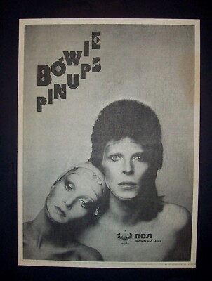 David Bowie Pin Ups, (MainMan), 1974 Poster Type Advert, Promo Ad | eBay