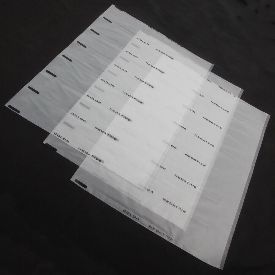 30 PCS Acid-Free Archival Storage Page Sheets 35mm 135 B&W Color ...