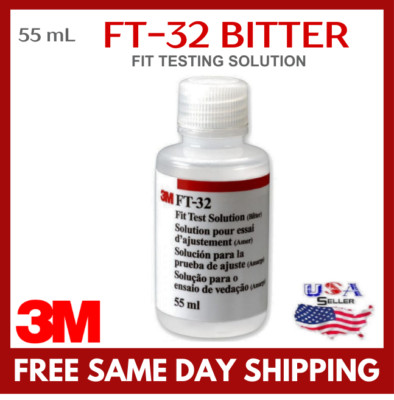 3M FT-32 Bitter Fit Testing Solution 55 mL Respirator Safety Check ...