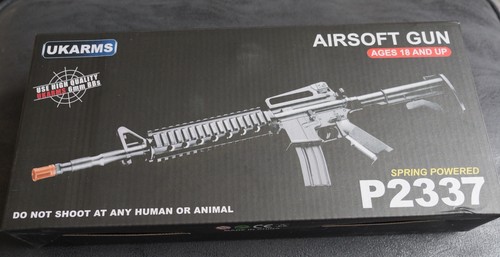 UKArms P2337 Spring Powered Mini M4 Airsoft Rifle 24” Length 175 Fps ...