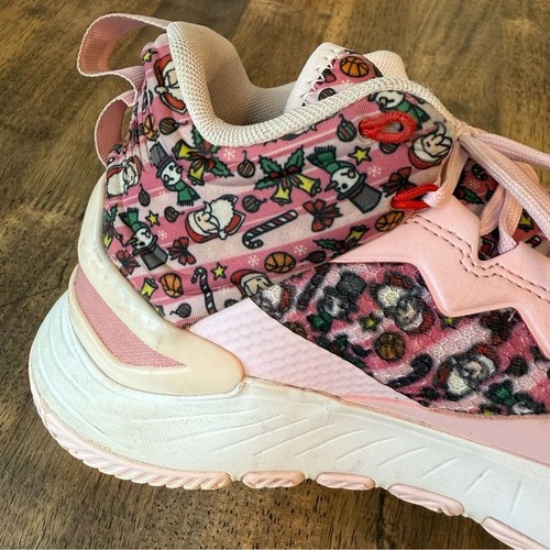 Adidas D Rose Son of Chi Christmas Basketball Shoes Pink Santa Snowman ...