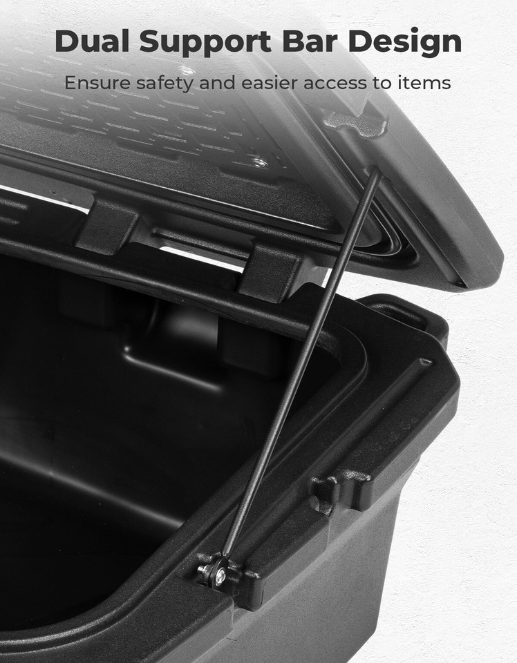 KEMIMOTO 3-IN-1 UTV Rear Cargo Storage Box Trunk Bed for Can-Am ...