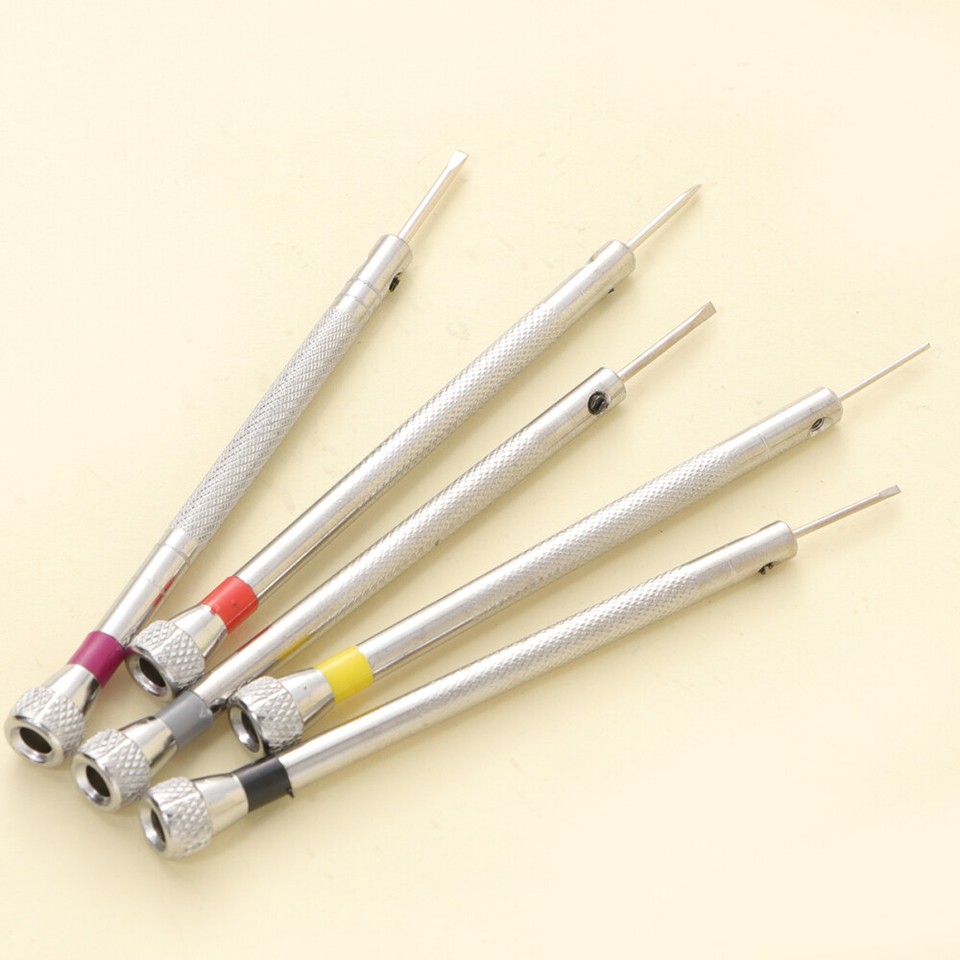 5pcs Screwdrivers Flathead Micro Watches Computer Screwdrivers Repair ...