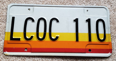 Lincoln Continental Owners Club License Plate LCOC 110 | eBay