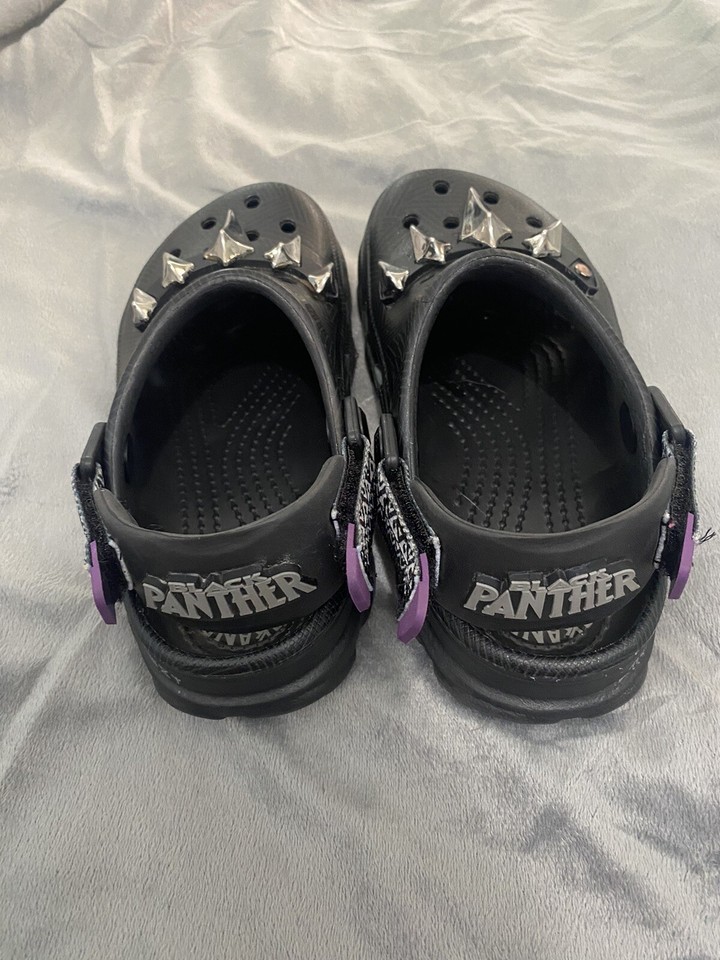 Crocs Marvel Black Panther Wakanda Shoes Size 1 Youth | eBay