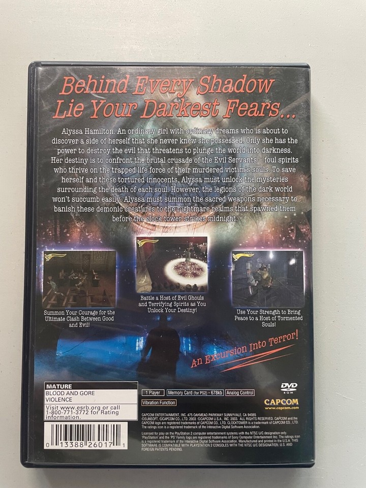 Clock Tower 3 (Sony PlayStation 2, 2003) PS2 - CIB | eBay