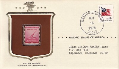 STAMP US SCOTT 900 & 1597 "Army & Navy A/A Gun" 2 CENT 1940 MNH STAMP ...