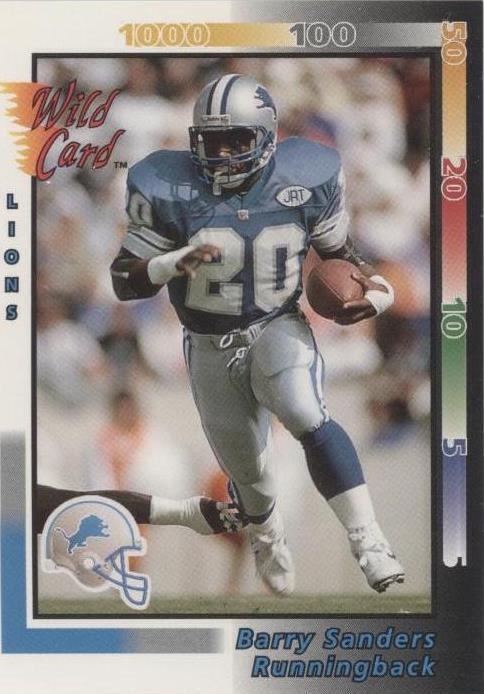 1992 Wild Card - Barry Sanders #108 for sale online | eBay