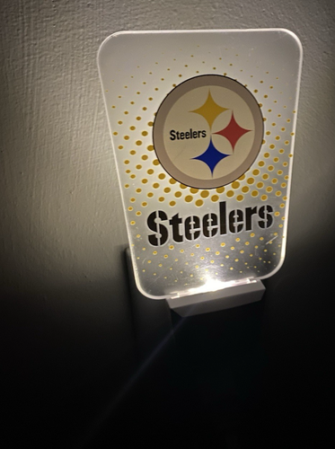 Pittsburgh Steelers Intertek LED Night Light – 5"x3.5" Sign – 6.25 ...