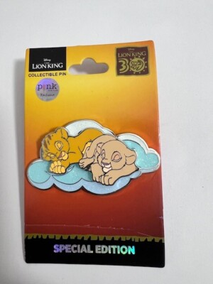 DISNEY SIMBA & NALA DREAM PALM PIN LE 300 PINK A LA MODE LION KING 30TH ...
