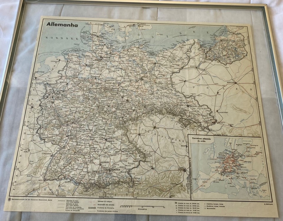 Old Germany Map.1930s. | eBay