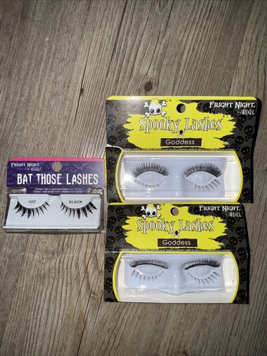 Halloween Lot Spooky Lashes Fright Night Ardell Goddess & Bat Those 3 ...