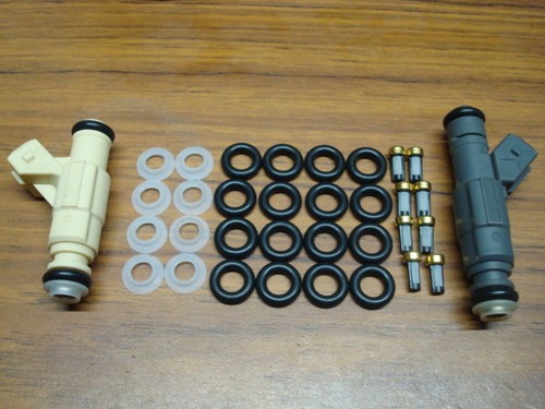 8 Cyl Bosch Type 3 EV3 - EV6 Fuel Injector Pintle caps, O-rings ...