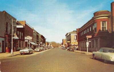 Rochelle Illinois Lincoln Highway Street Scene Vintage Postcard ...