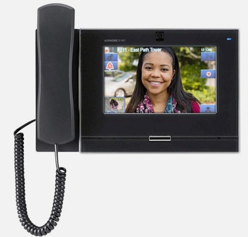 Aiphone IX Series IX-MV7-HB Master Station with 7" Touchscreen - Black ...