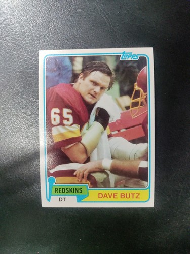 1981 Topps Football #276 Dave Butz Washington Redskins NM free shipping ...