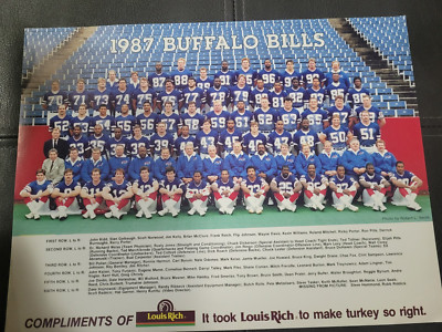 1987 Buffalo Bills NFL Team Photo 10x15 Great Collectors Item | eBay