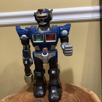HAP-P-KID 2005 Robot Toy Action Figure 15" Tall Lights Sound Talks ...
