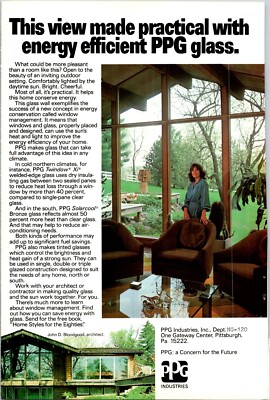 PPG Industries Inc Energy efficient PPG glass Original Vintage Print Ad ...